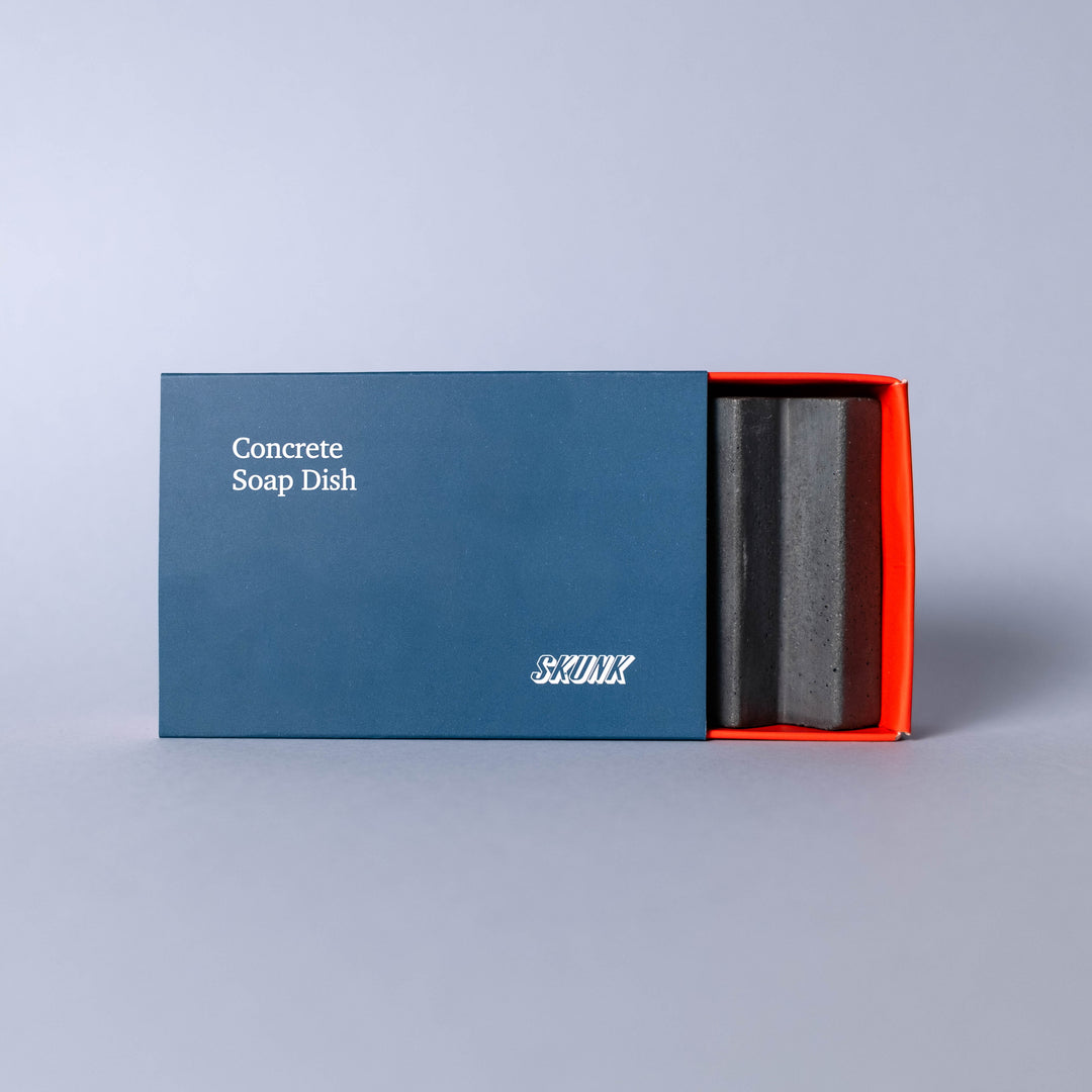 Black concrete soap dish – skunksuperstore